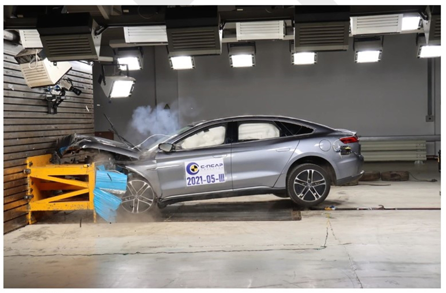 How safe is BYD Han? C-NCAP safety test results announced - iNEWS