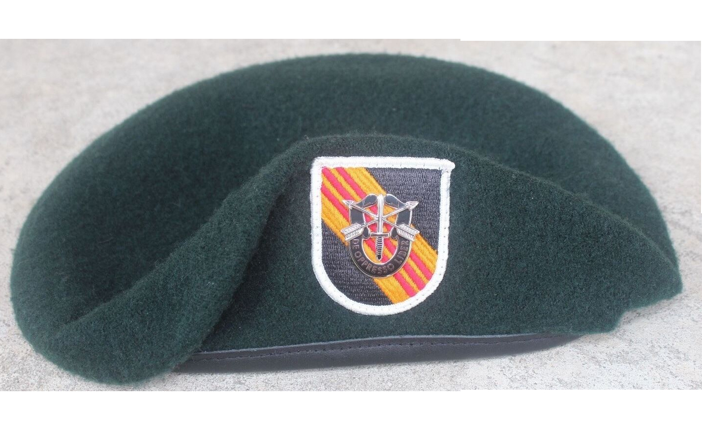 Why is the cap badge on the US military beret different from the same ...