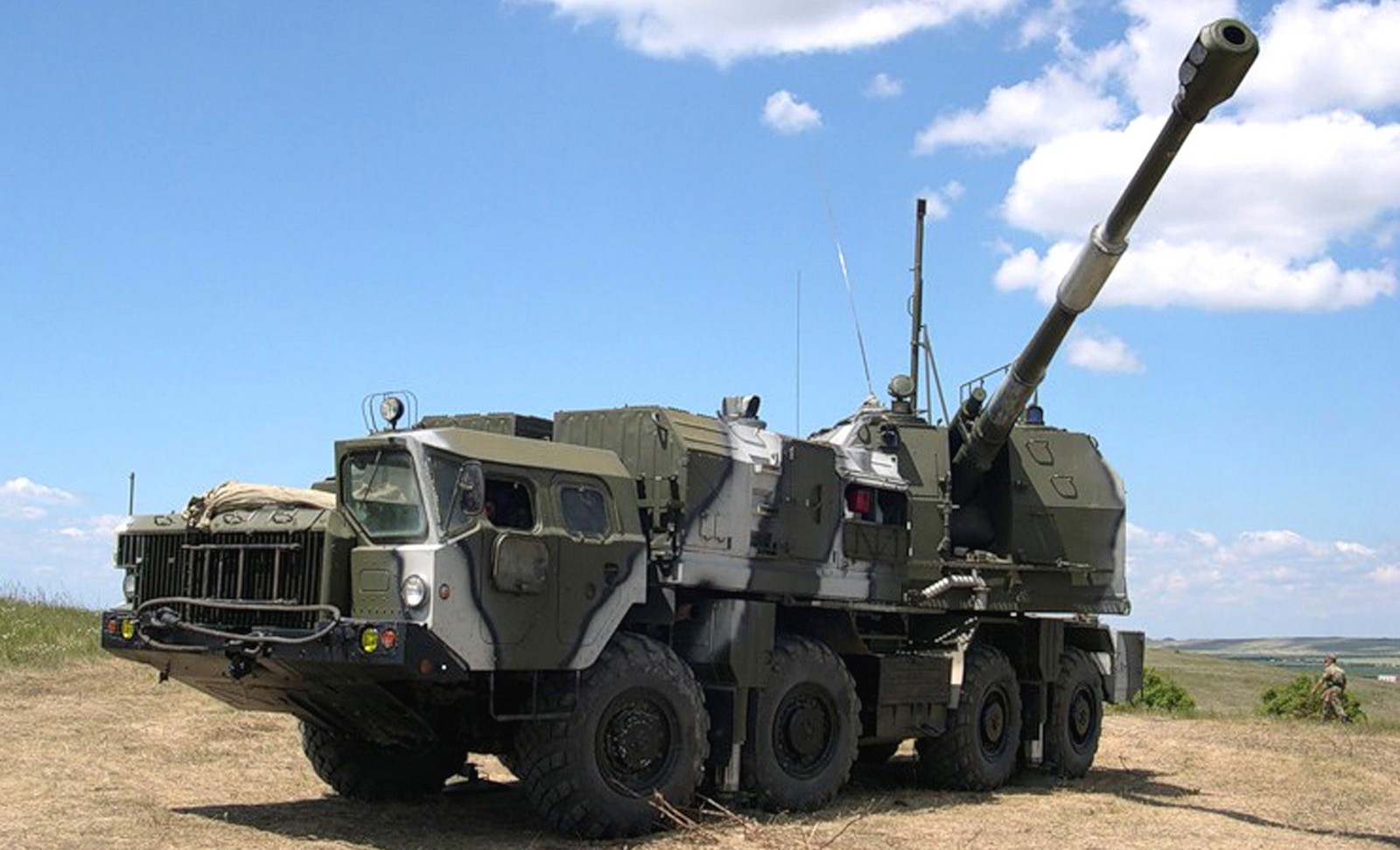 A222 self-propelled shore defense gun system, capable of all-weather ...