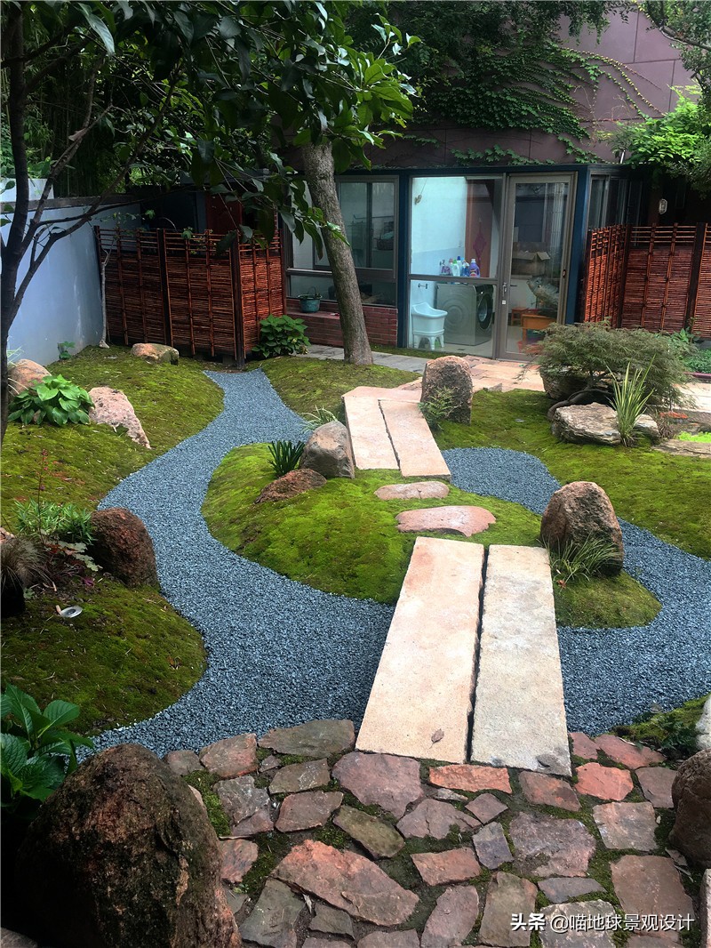 Courtyard landscape design: only the courtyard path will taste like ...