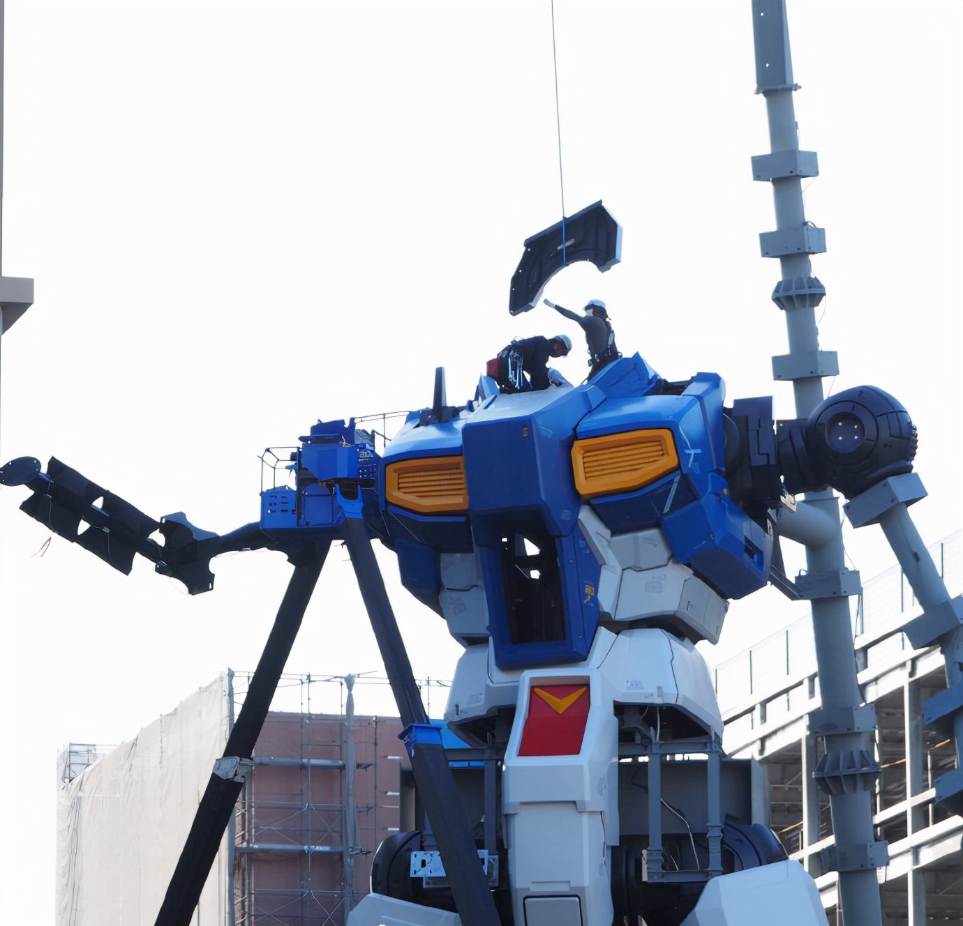 The progress of the Mobile Suit Bull Gundam Statue has been updated ...