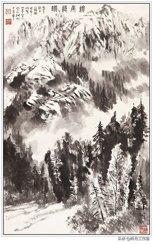 Appreciation of 46 classic paintings by Zhang Ding, a famous ...
