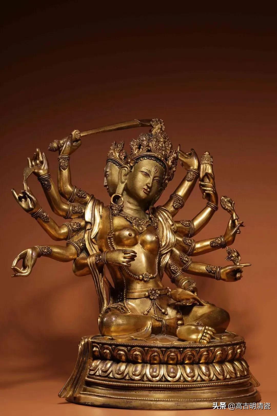 Daming bronze statue of Zhunti Buddha Mother - iMedia