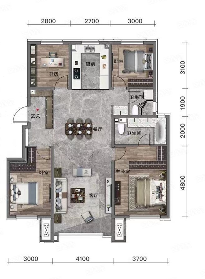 They are all 128 square meters, is there a big gap?Which one do you ...