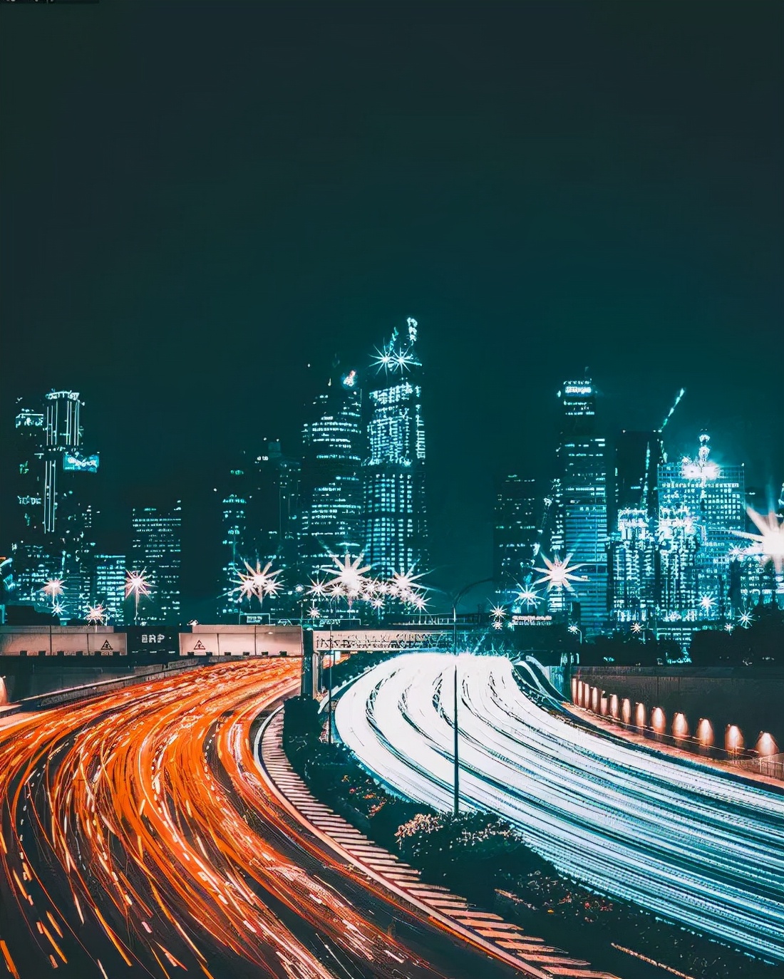 Beautiful blue-orange night scene presets, a must for urban night scene ...