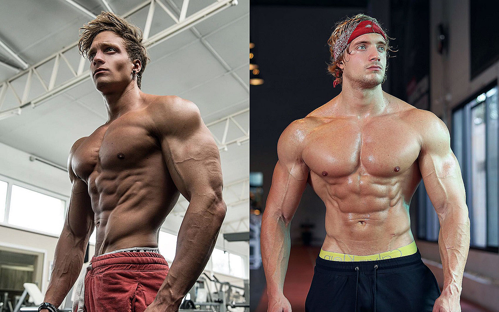 Joe Lind, a person who has low body fat all year round and his muscles ...