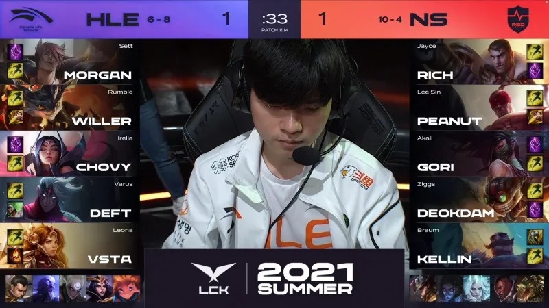 "Wicky LOL" LCK Summer Game: NS 2-1 HLE, the glacier mist wins - iNEWS