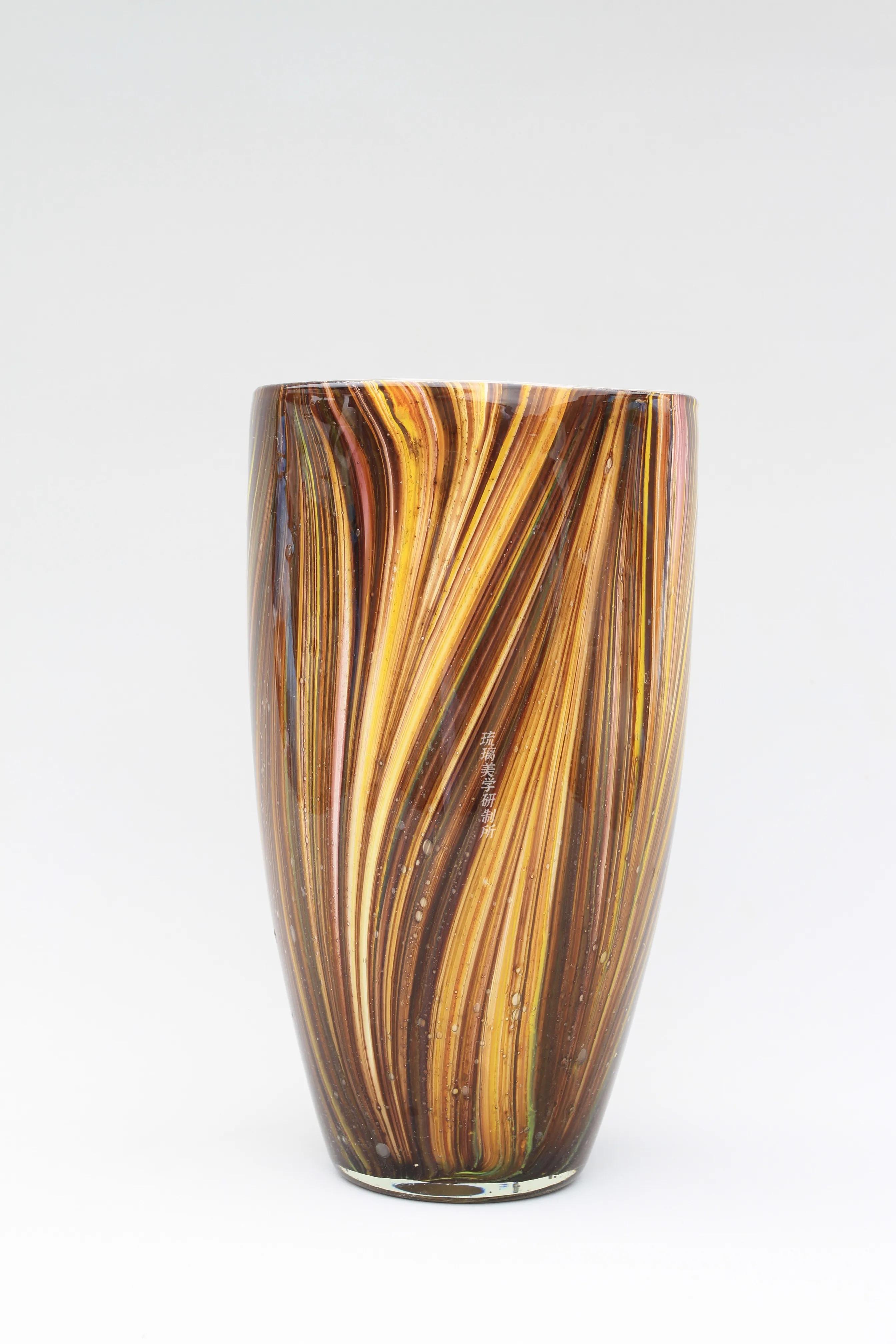 Colorful coffee...handmade glass vase - iMedia