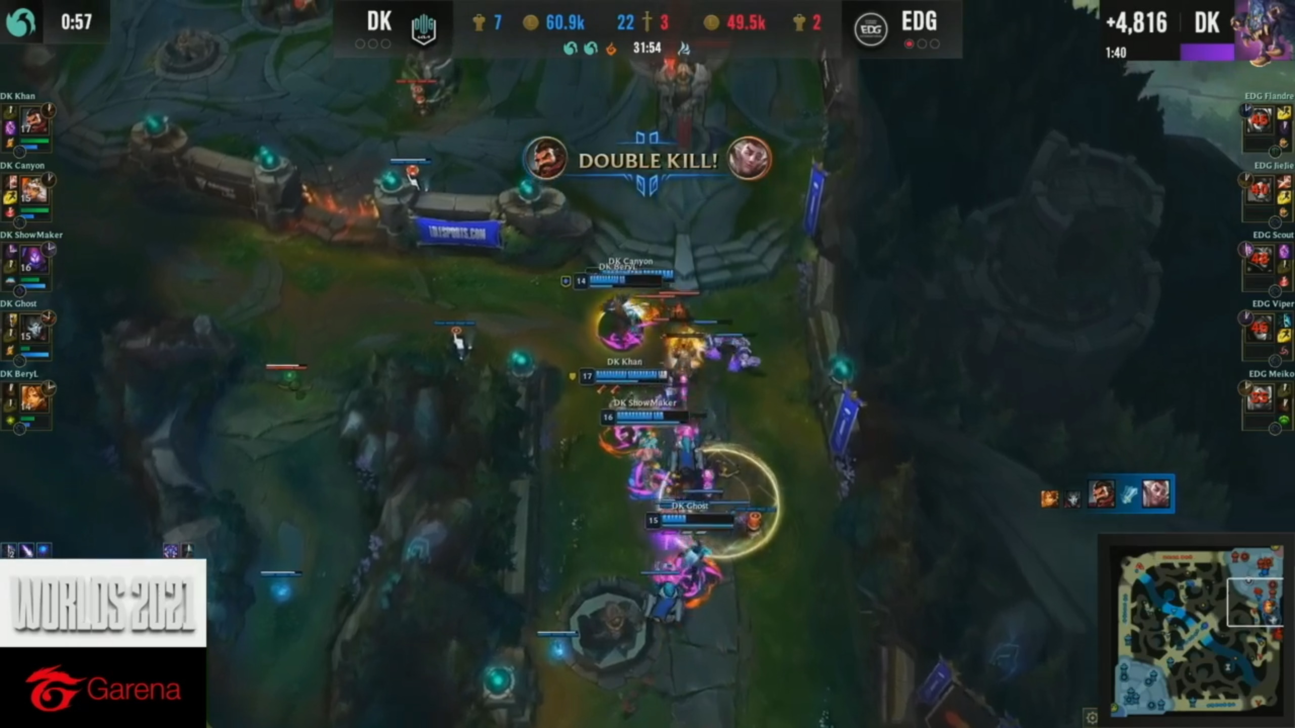 The knight returns without breaking or standing!EDG defeated DK 3-2 to win the S11 World ...