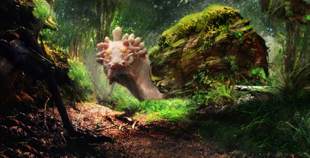 "Love and Monsters" Doomsday Creatures Guide Underground Worm Shark and ...