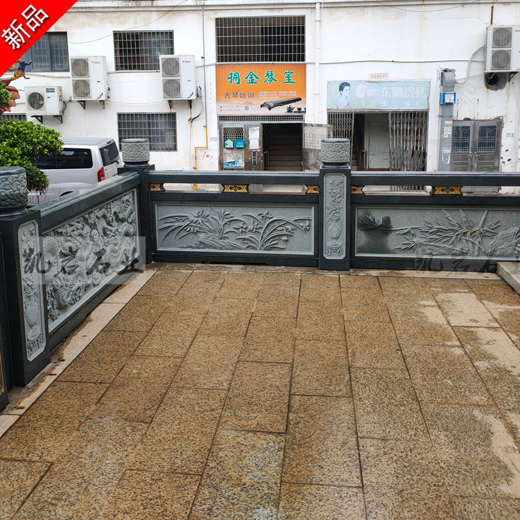 Chinese style stone railing garden stone railing carving - iNEWS