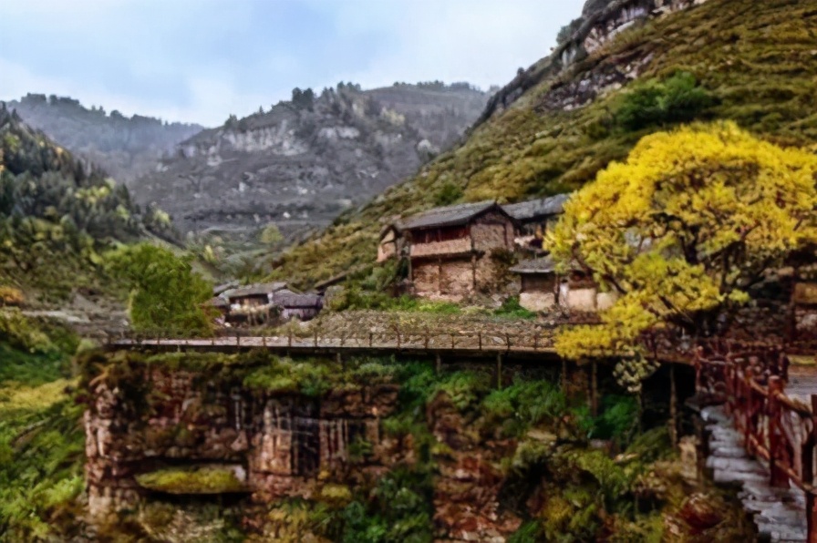 The "magic" village in Shanxi, built on a cliff, is now a rural tourist ...