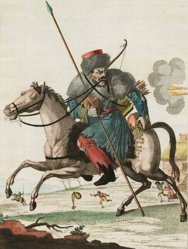 The Marching Life of Cossacks in Lithographs by Western European ...