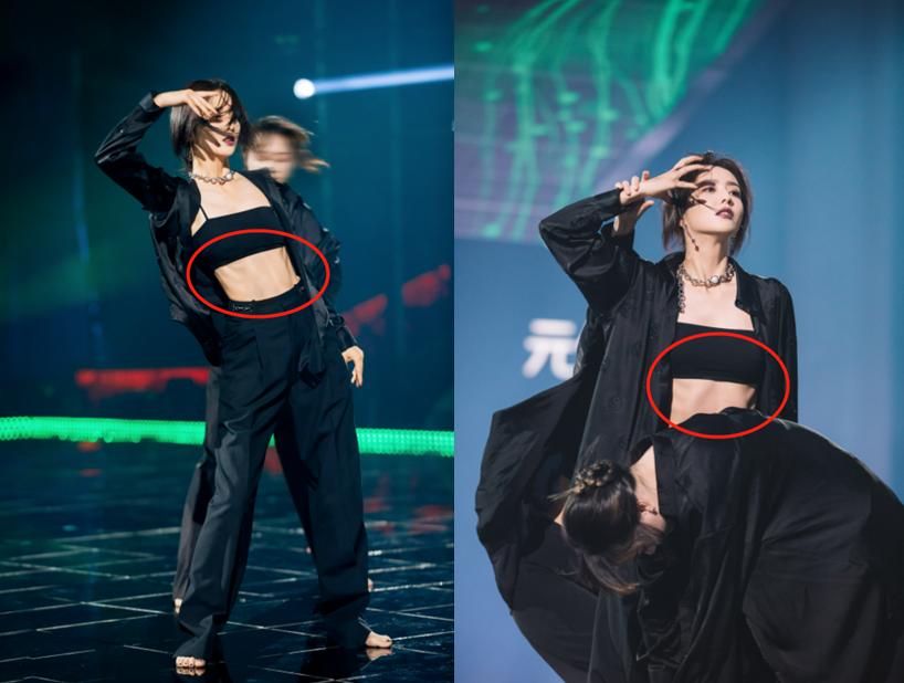 Tong Liya dances barefoot on the stage, her horse is relaxed and her ...