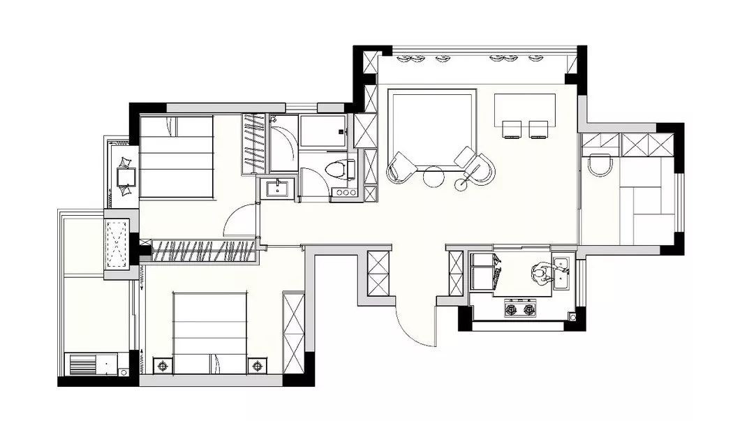 There is no bright color, 89 square meters pays attention to ...