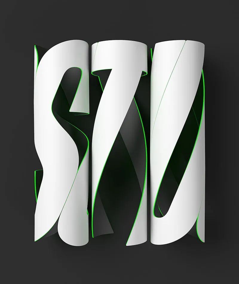 Infinitype 3D font, almost unrecognizable, but very beautiful - iNEWS