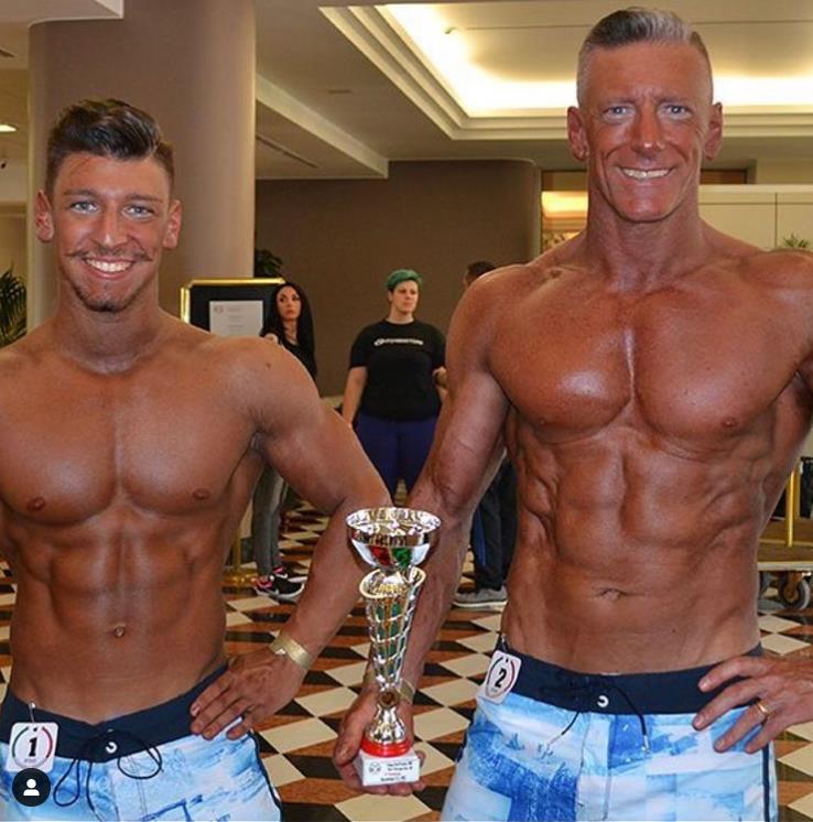 Italian dad fell in love with fitness, 51-year-old dad and 23-year-old ...