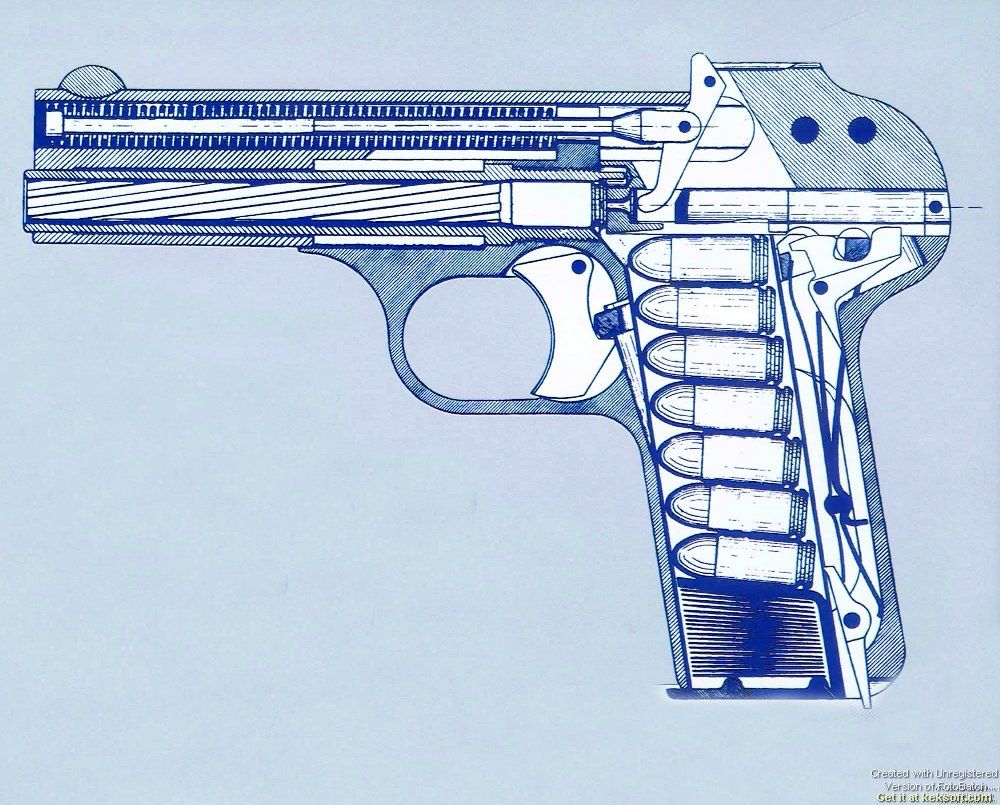 Browning's masterpiece of the century-Browning M1900 pistol - iNEWS