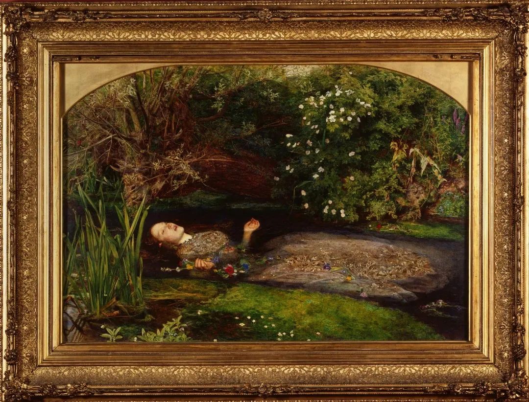 "Ophelia" John Everett Millay, a tragic woman in a Shakespearean play ...