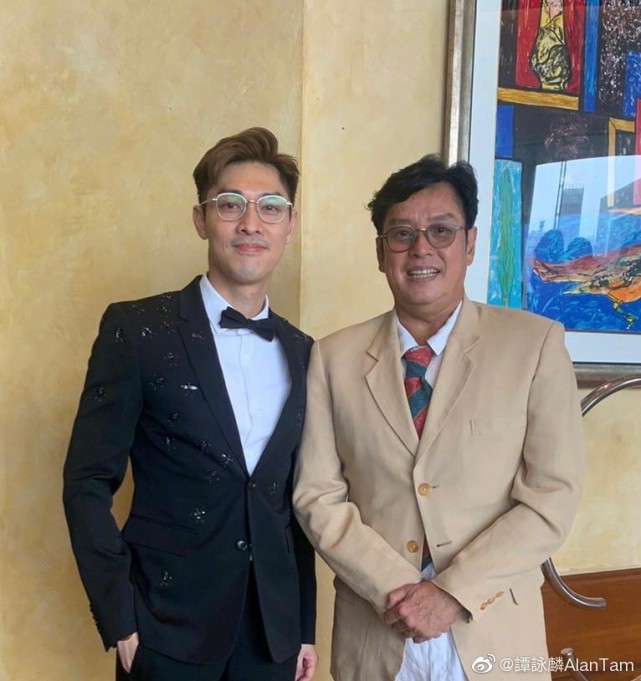 Alan Tam dressed up to attend the goddaughter's wedding, and said that ...