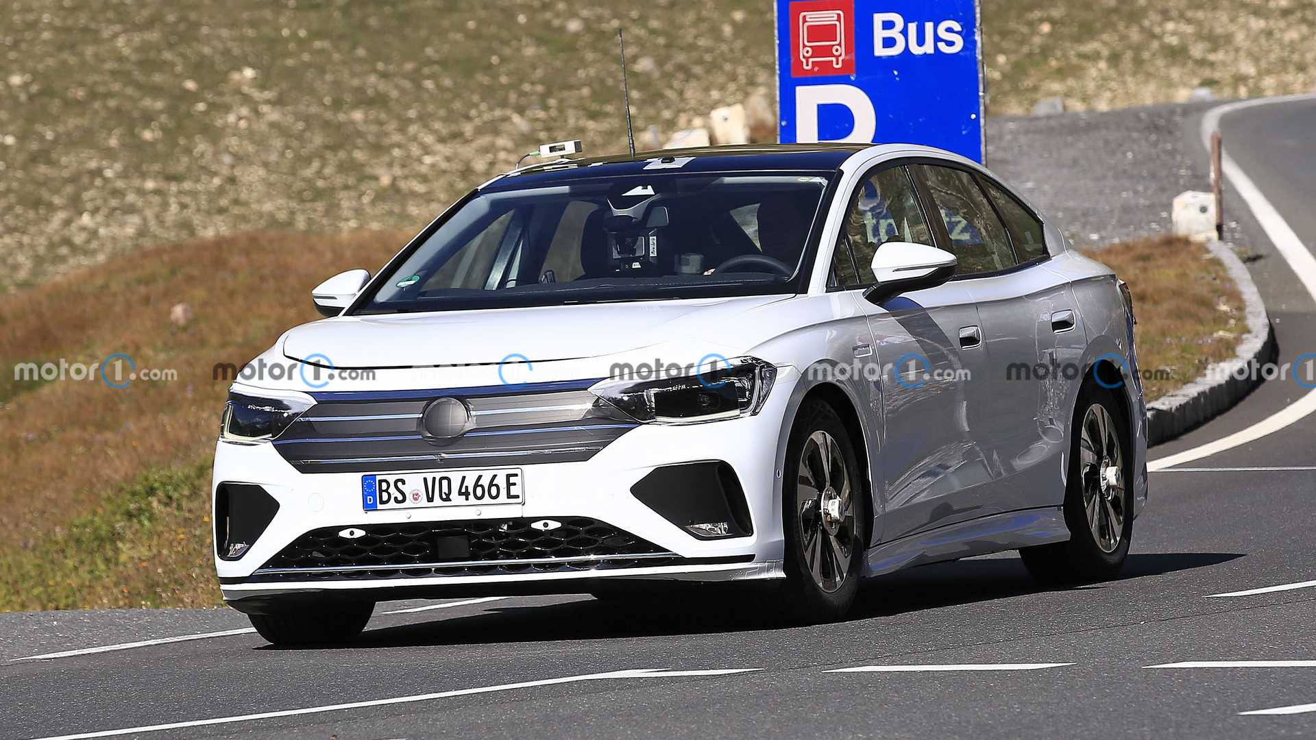 Based on MEB platform Volkswagen Aero B electric car road test spy ...