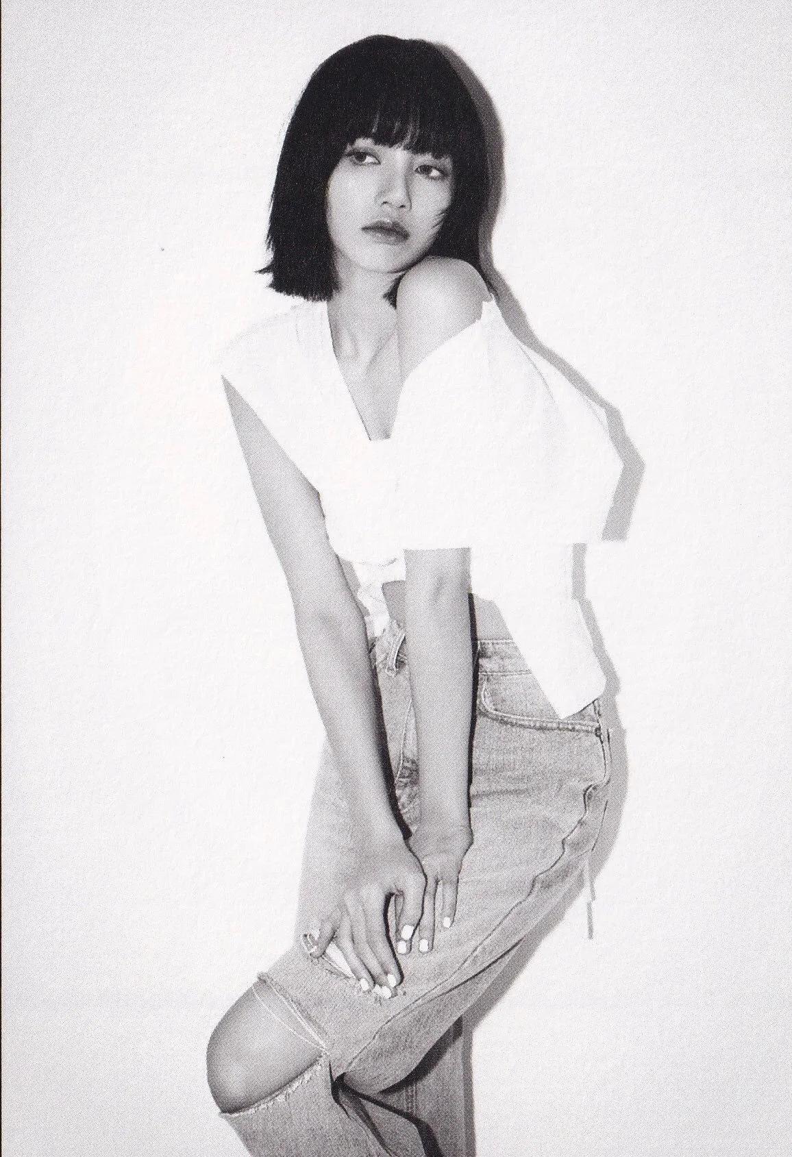 lisa pure white simple photo-unstoppable cute - iNEWS