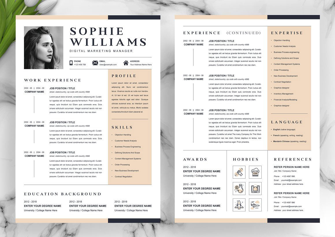Appreciation of foreign resume design!Full of design - iNEWS