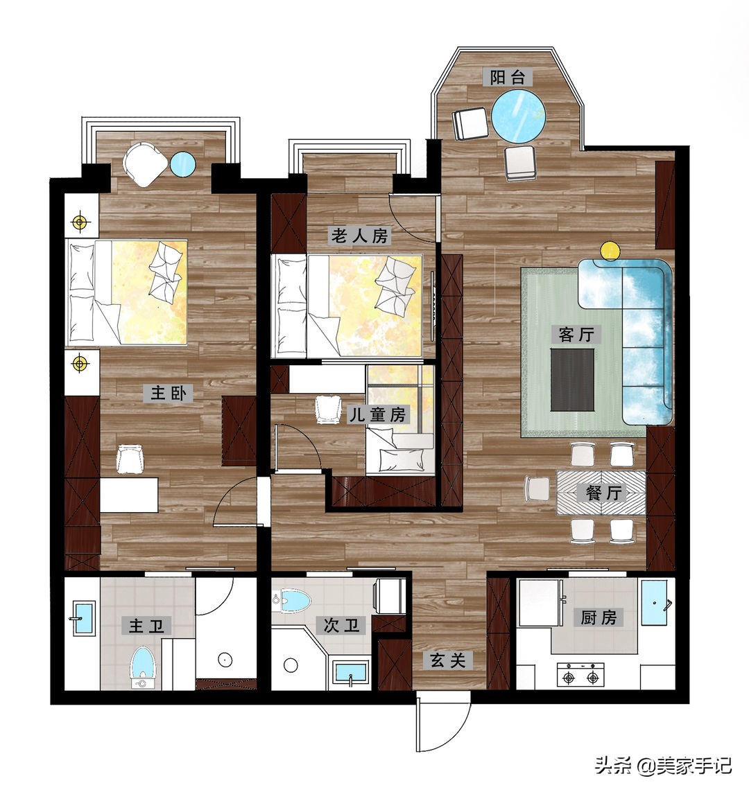 The 123 square meters home of a couple in Beijing is popular on the ...