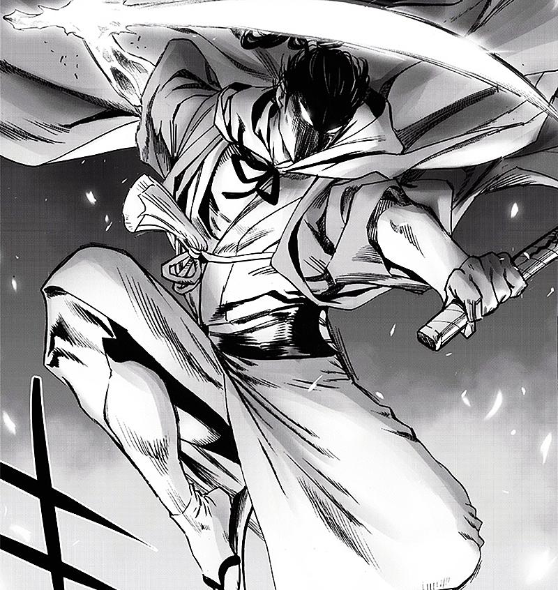 One Punch Man 196: Atomic Samurai epic enhancement, the famous scene of ...