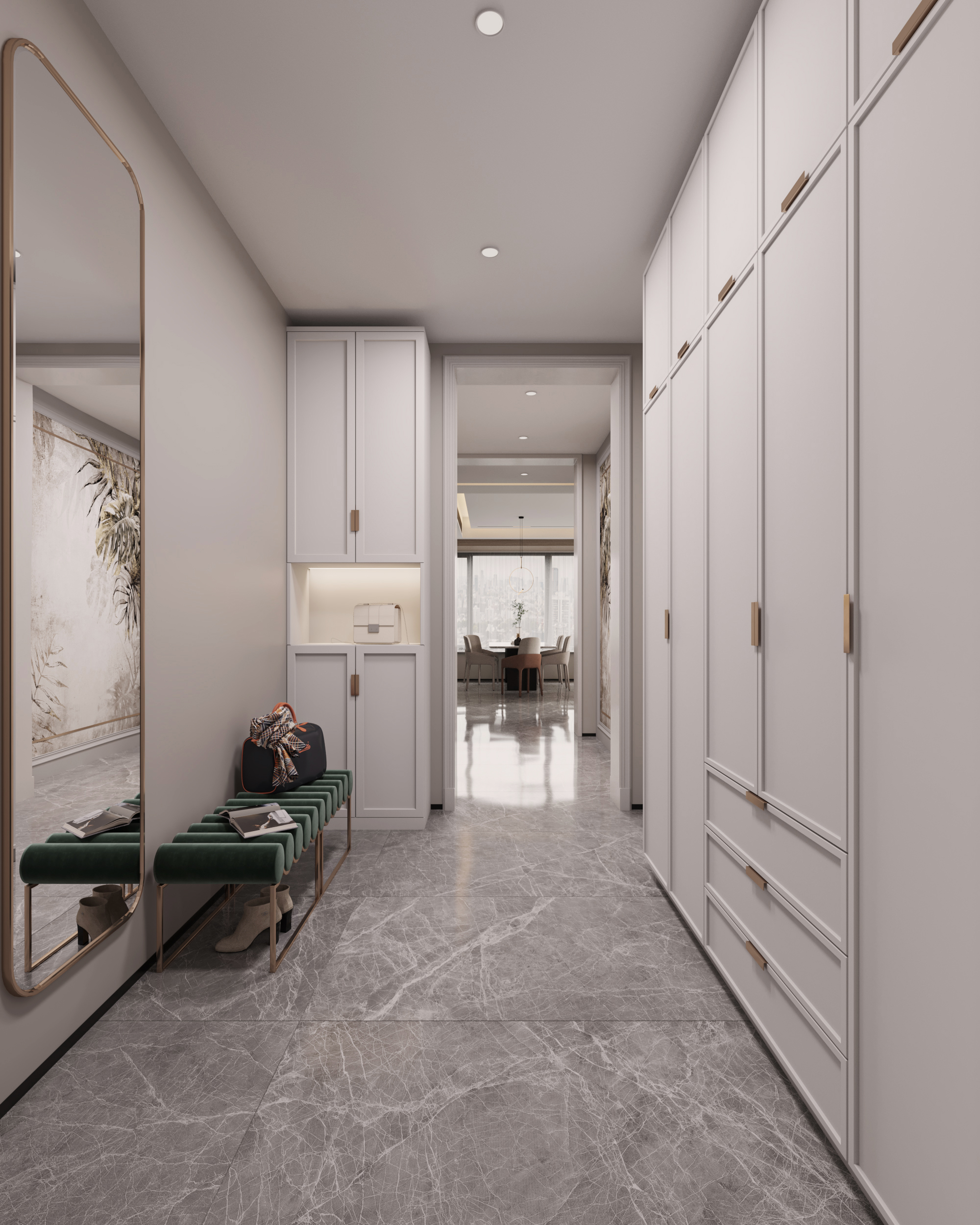 The modern style of 169 square meters is concise and clear in natural ...