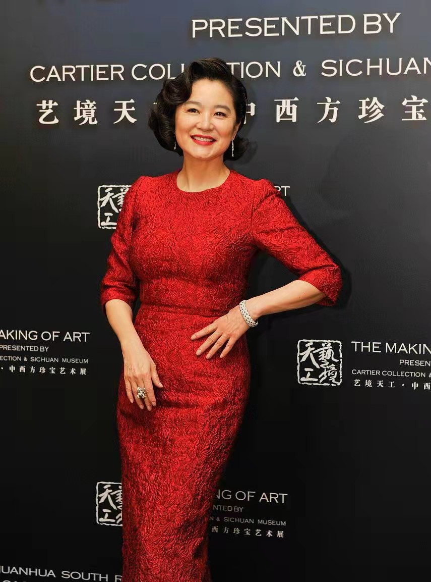 Brigitte Lin has more temperament as she grows older, her red dress is ...