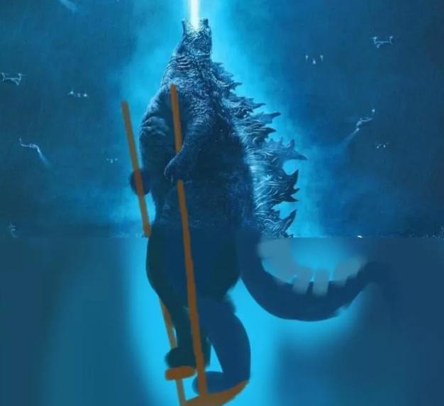"Godzilla" is 108 meters high. How does it stand at sea in the movie ...