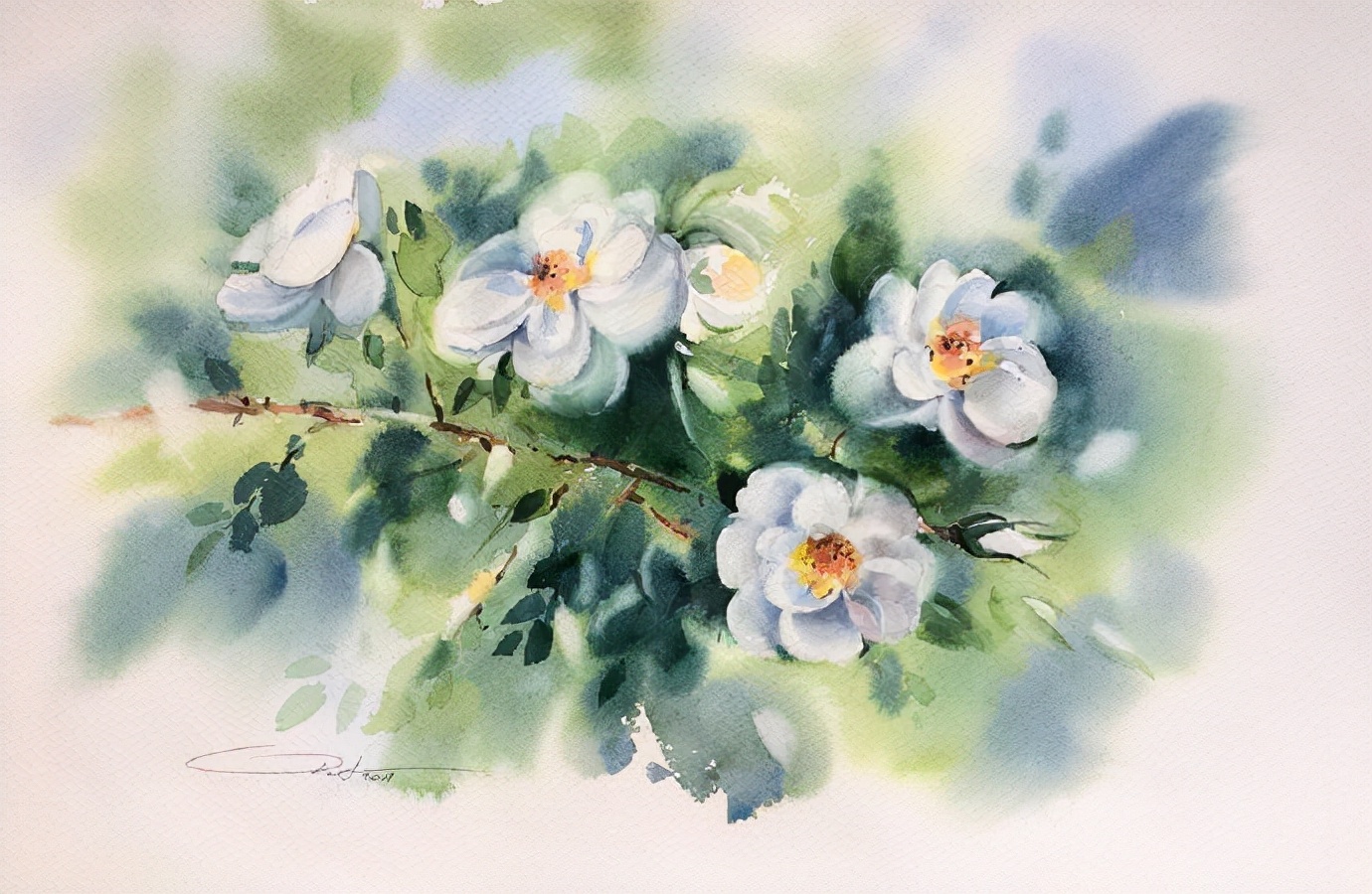 Watercolor painting by Belarusian painter Olga Novitskaya - iNEWS
