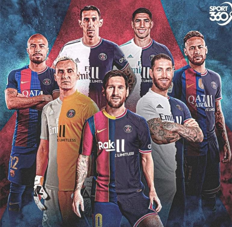 Messi joins Paris and sticks his tongue out happy, 7 rich old players ...