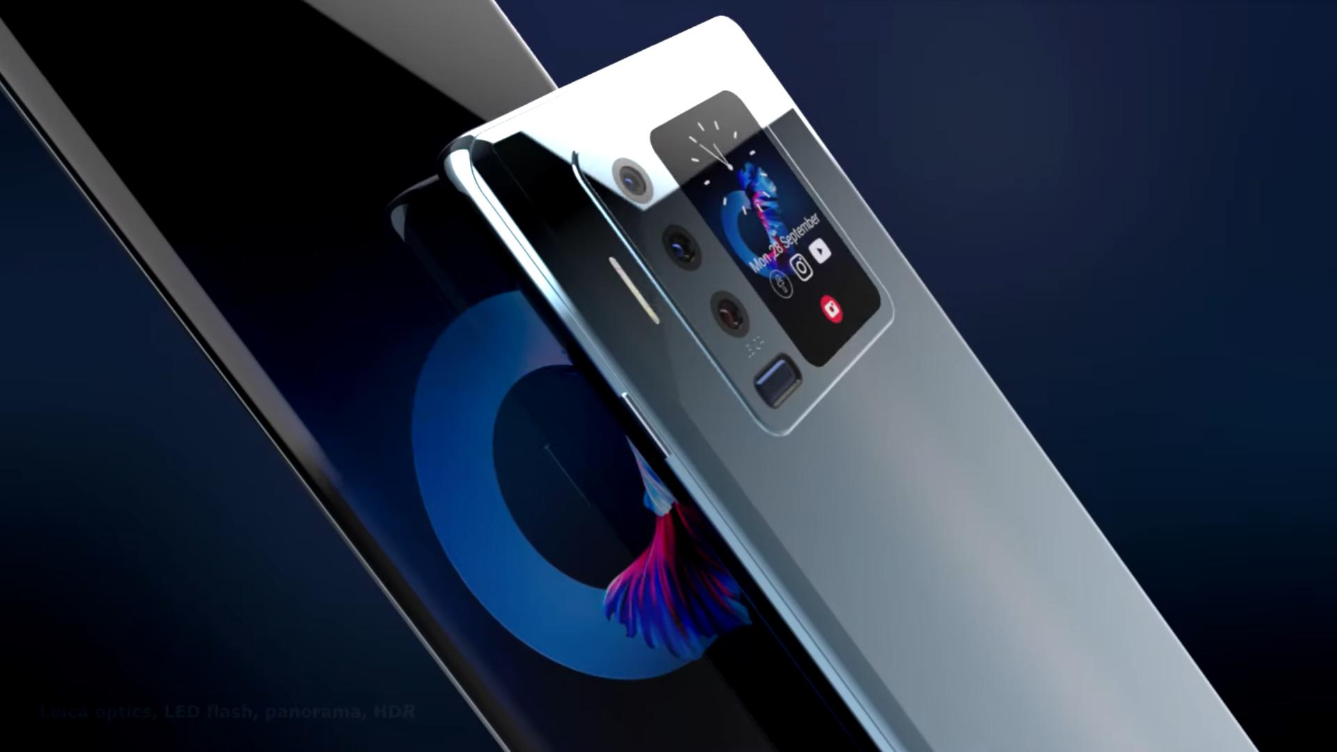 華為5G概念機，屏占比高達95.8%+麒麟9000L，後置設計非常有意思 - 資訊咖