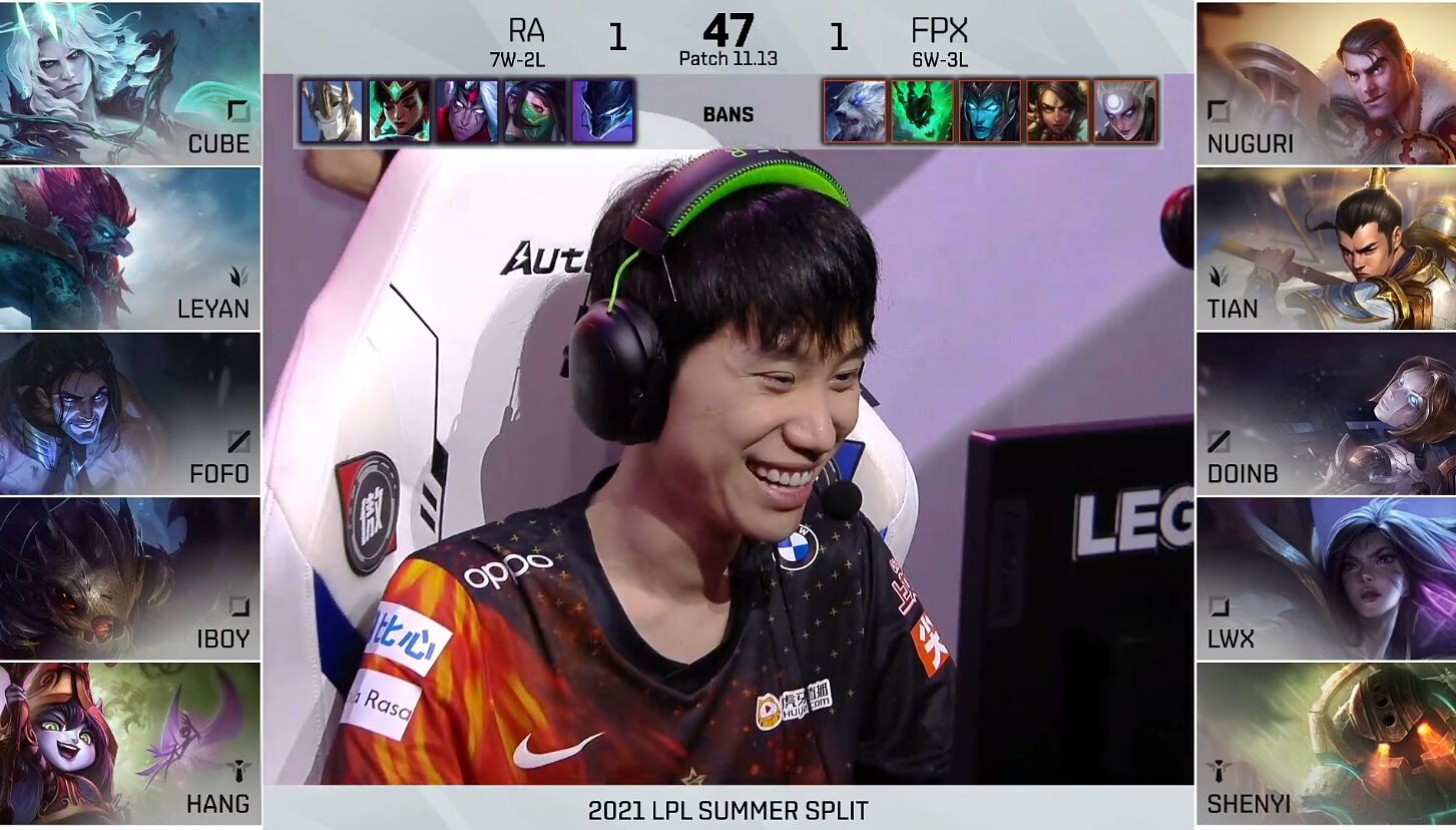 FPX2:1RA!The commentators of Doinb's famous scenes all lamented that Niu Bao proved that ...
