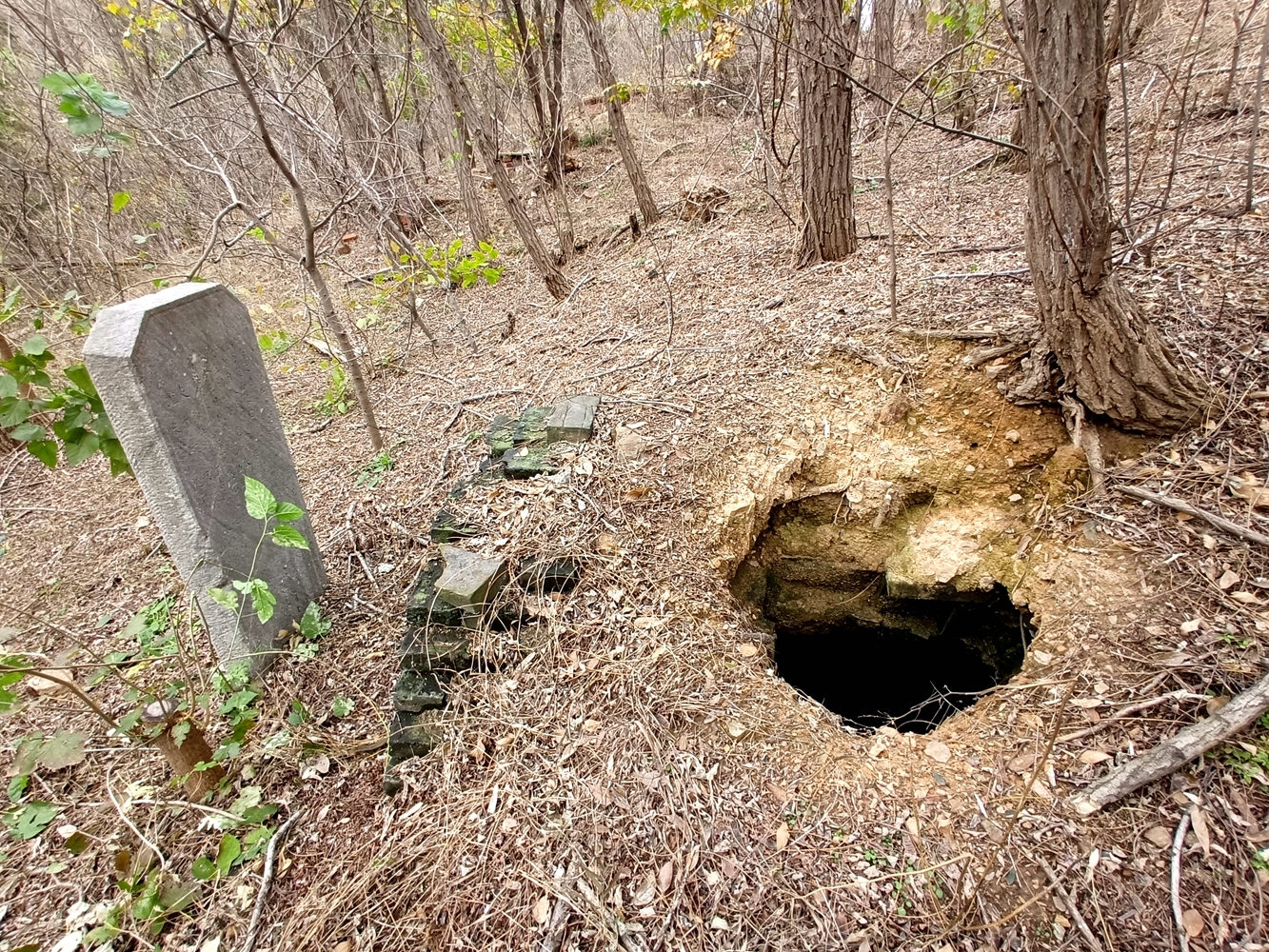 There is a robbery hole in a deserted tomb in Lushun - iNEWS