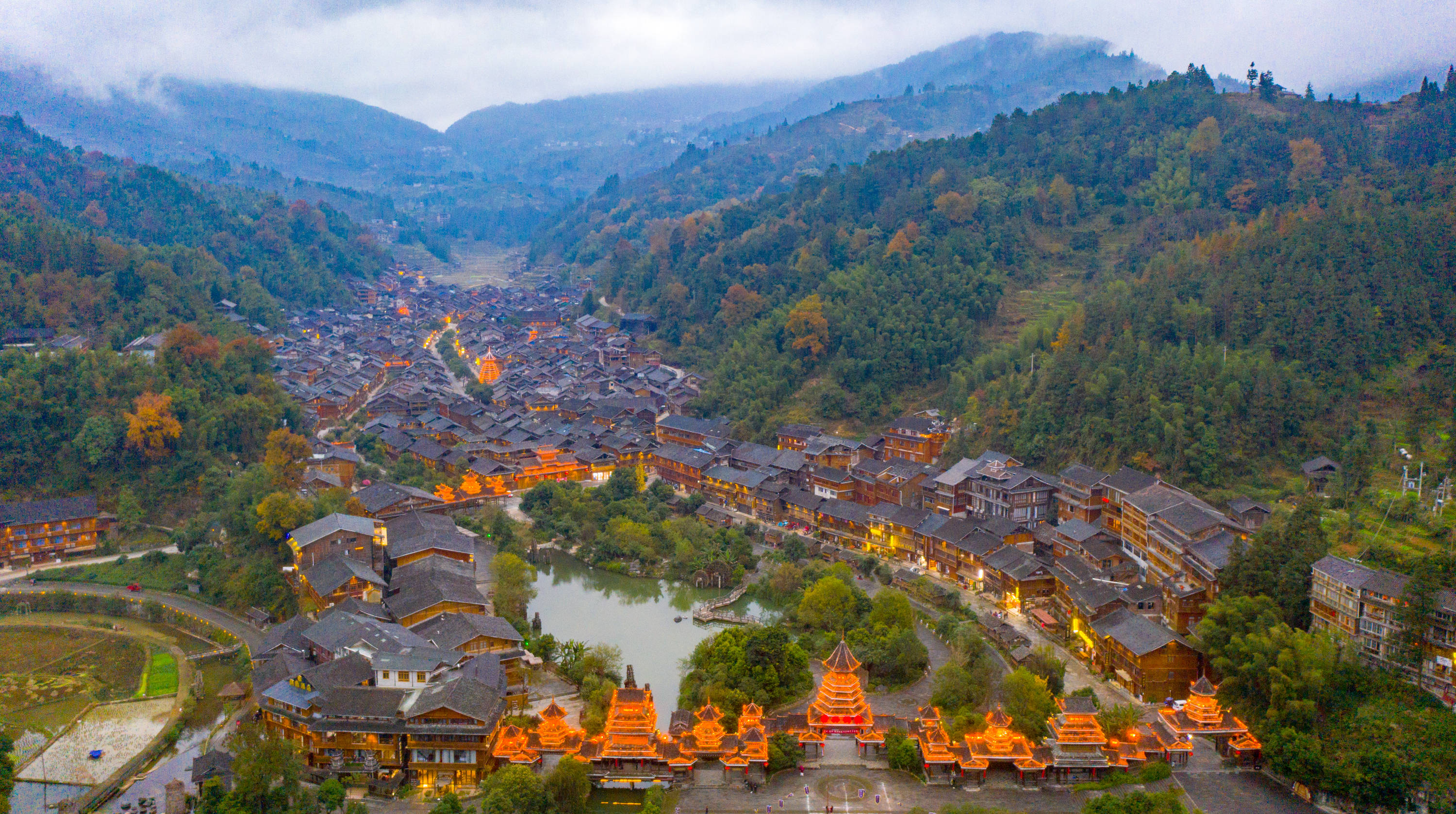 One of the largest Dong villages in China, with only more than 6000 ...