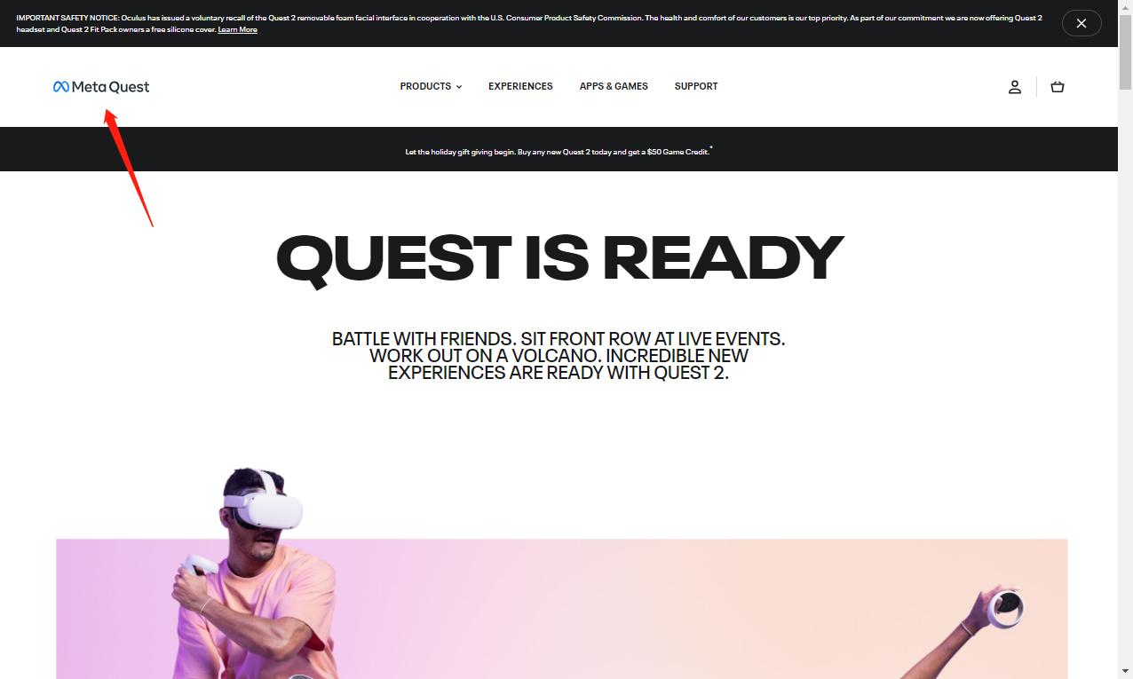 Oculus Quest official website changed its name to Meta Quest - iNEWS