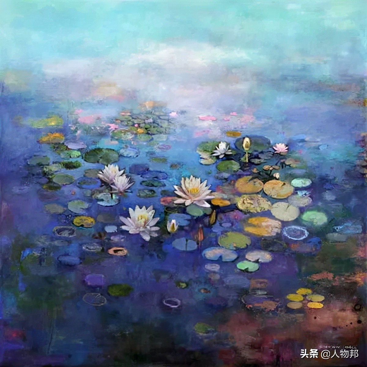 Water Lilies and Sky by Canadian Artist Steven Hall - iNEWS