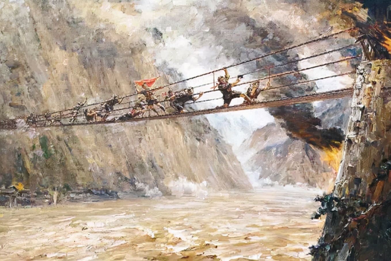 How was the Luding Bridge built?It has stood firm for more than 300 ...