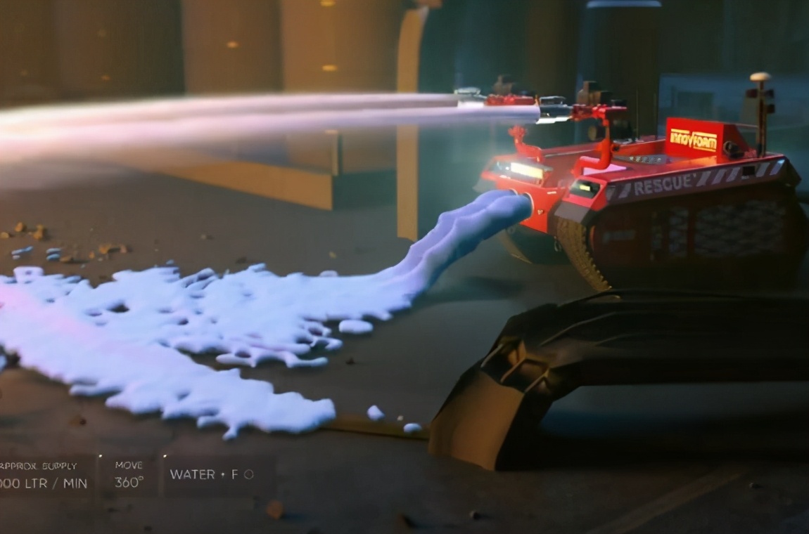 The new foam spray robot allows firefighters to fight fires remotely ...