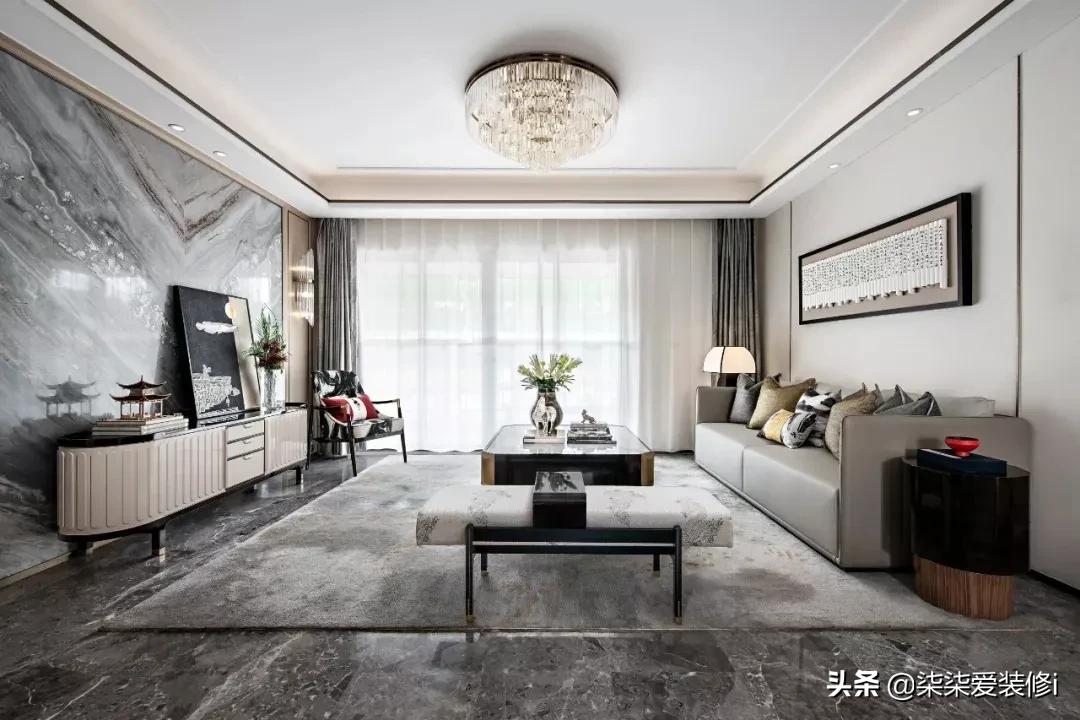 The 140 square meters new Chinese-style flat floor, with artistic charm ...