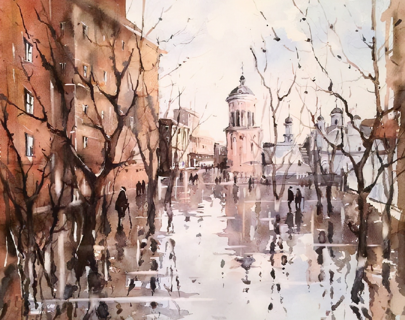 Watercolor painting by Belarusian painter Olga Novitskaya - iNEWS