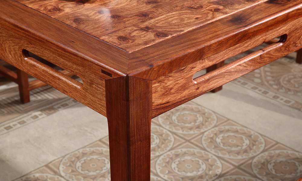 Mahogany hedgehog red sandalwood dining table, a distinguished ...