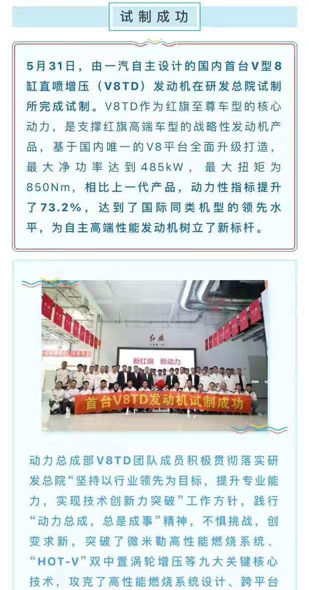 There is also a domestically produced V8 top luxury car: Hongqi LS7 ...