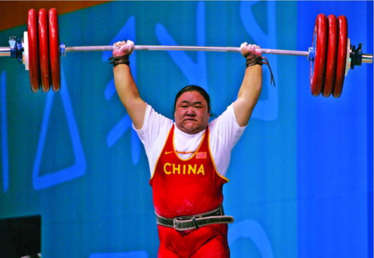 In 2004, the weightlifter Tang Gonghong who "risked his death" to win ...