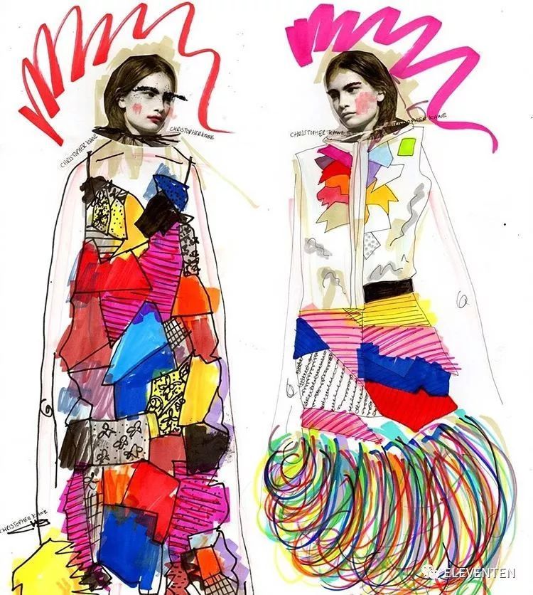 Fashion illustrator's grotesque aesthetics, painted like this, Saint ...