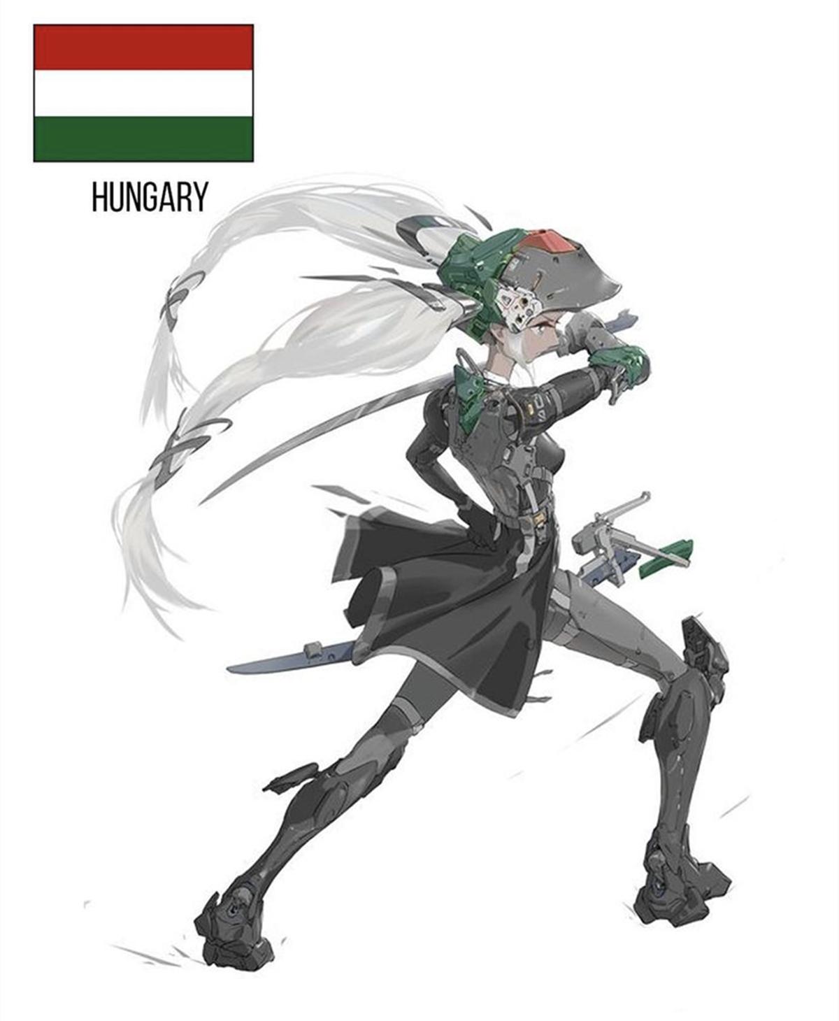 The national flag is personified as an army girl, Europe is still in ...