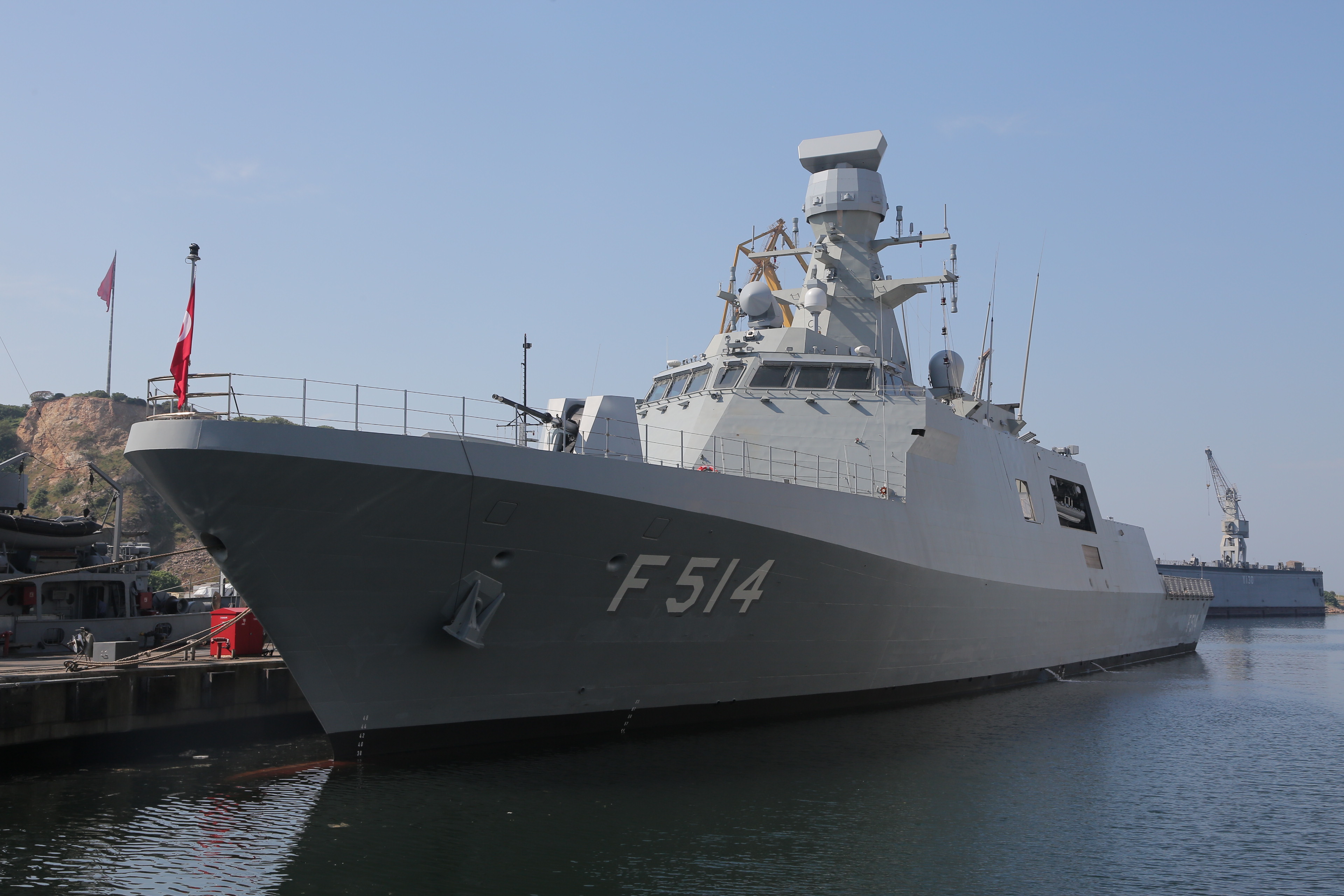 Littoral combat ship island-class frigate of the Ottoman Empire with ...